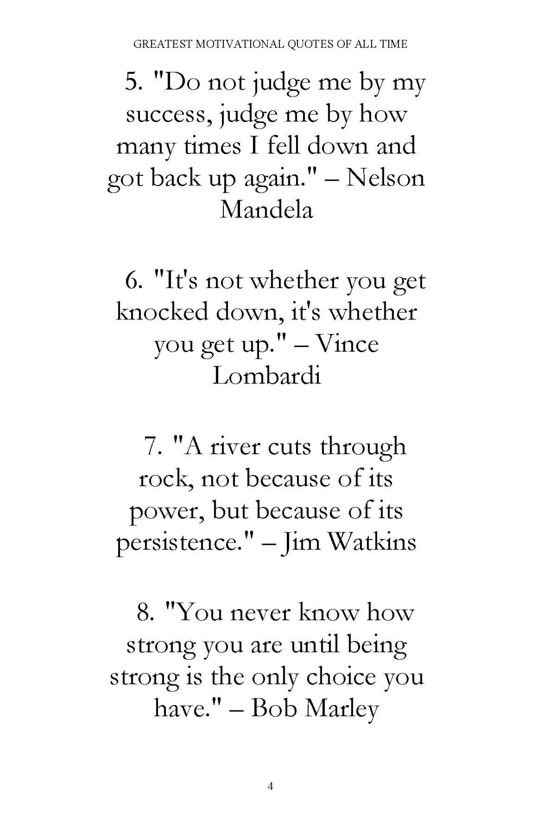 Greatest Motivational Quotes of All Time Book - My True Quiz