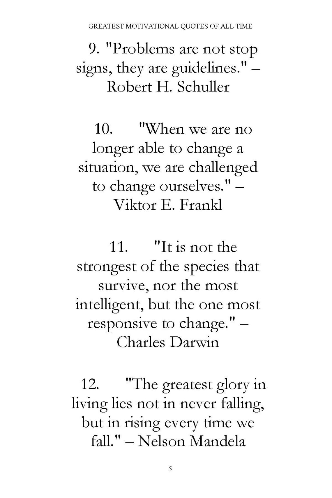 Greatest Motivational Quotes of All Time Book - My True Quiz