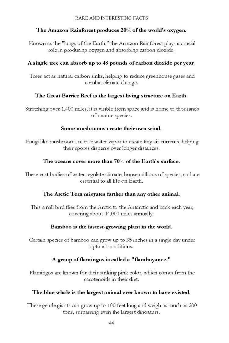 Rare and Interesting Facts You Didn’t Know - My True Quiz